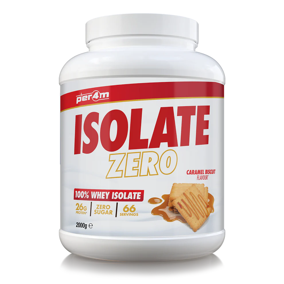 Per4m Isolate Zero 2kg Caramel Biscuit | DrugX