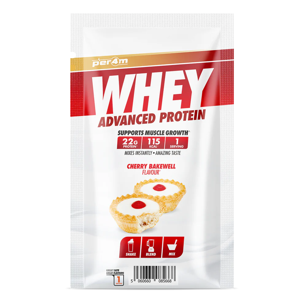 Per4m Advanced Whey Protein Sachet 30g Cherry Bakewell | DrugX