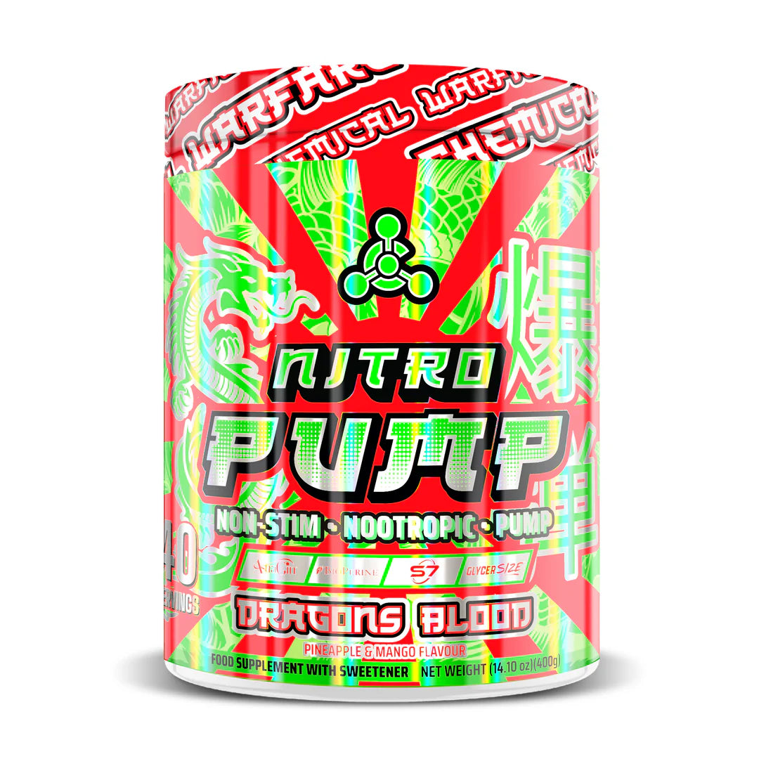 Chemical Warfare Nitro Pump 400g Dragons Blood | DrugX